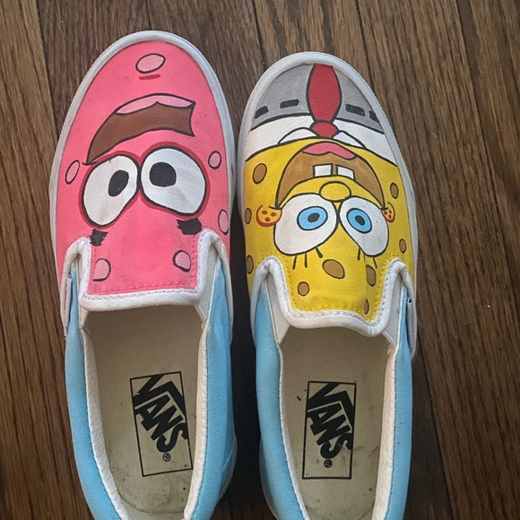 Vans | Shoes | Custom Spongebob Vans | Poshmark